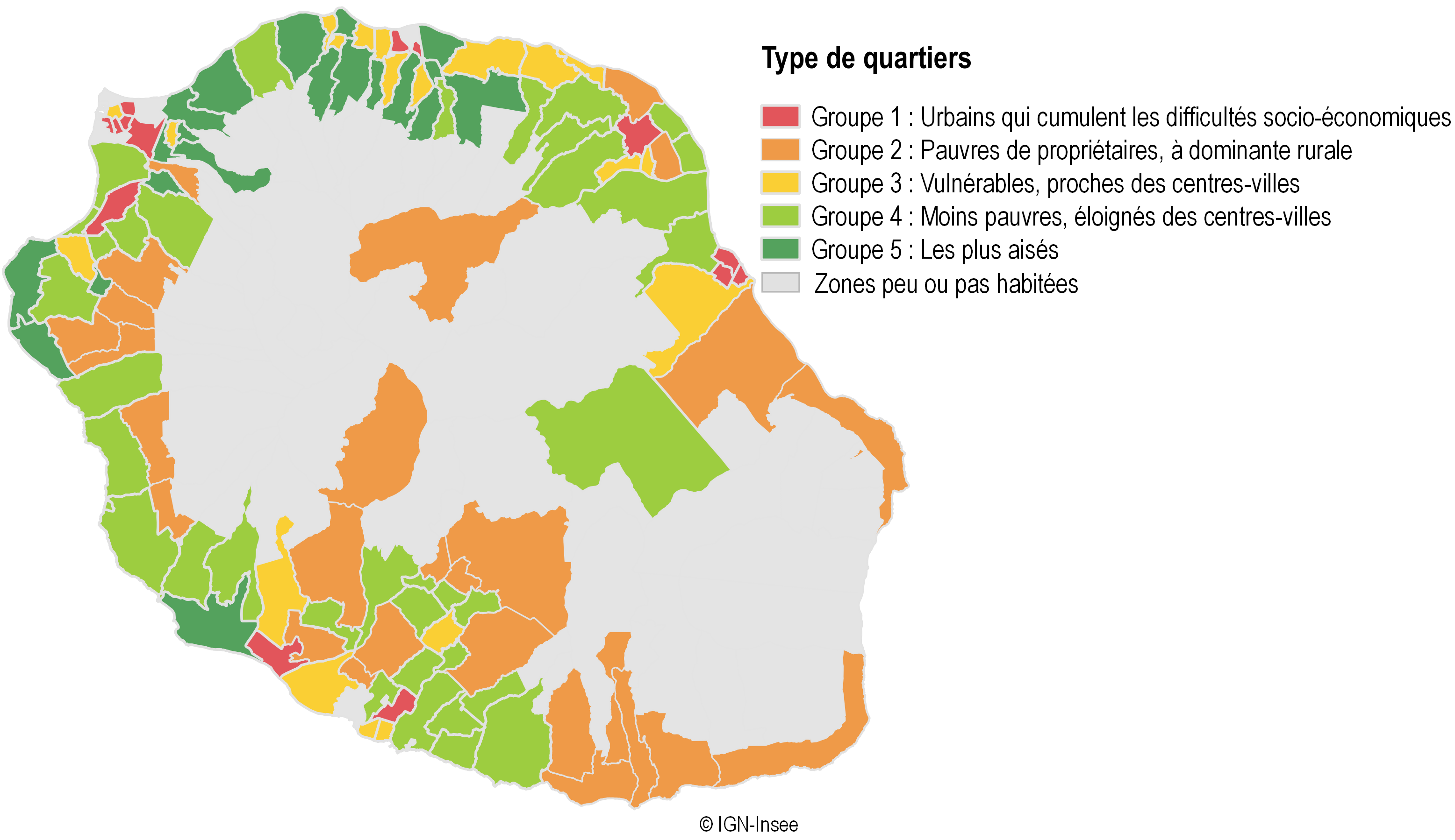 Cartographie de la pauvreté à La Réunion - Insee Analyses Réunion - 34
